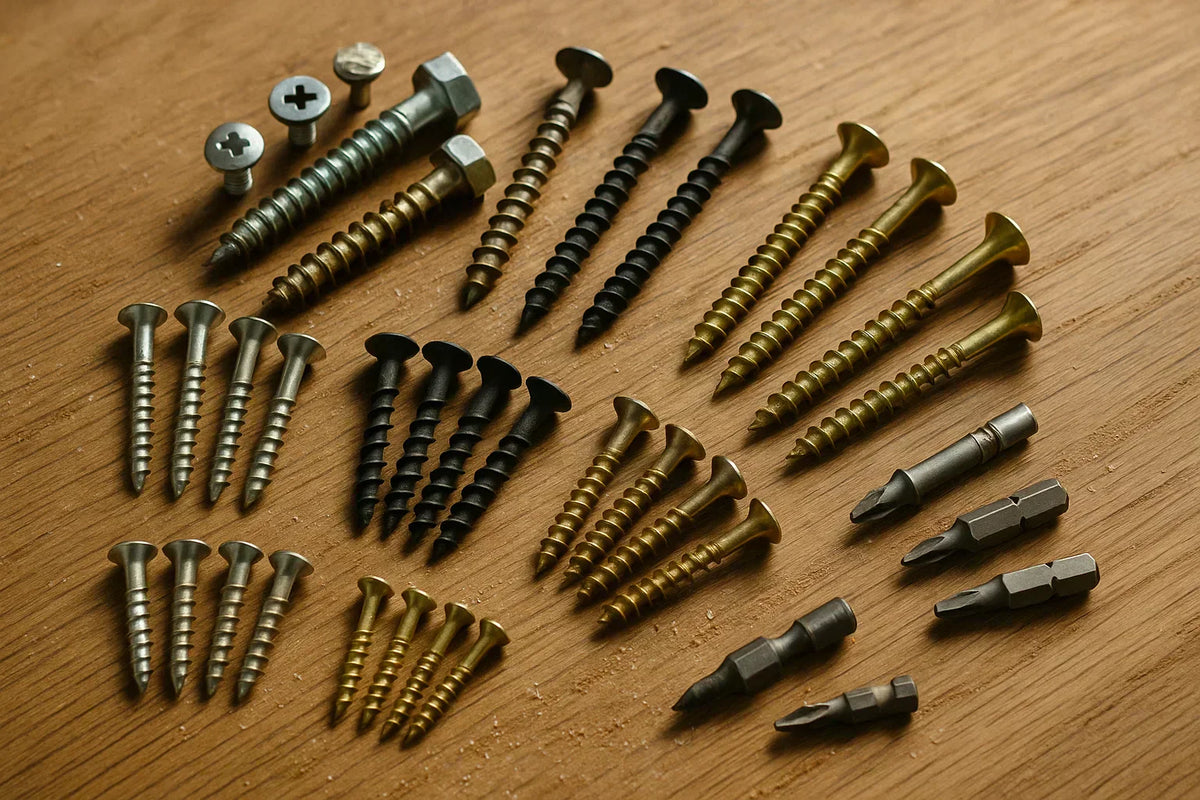 The Different Types of Wood Screws Explained: A Complete Guide for DIY – DIY Refurb