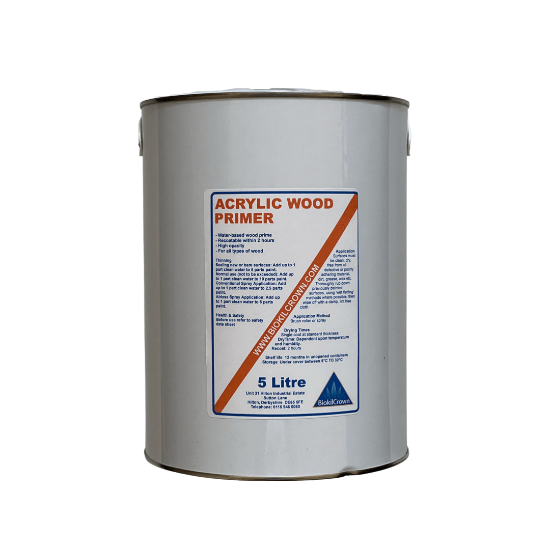 Acrylic Wood Primer - 5L / 20L - Biokil Crown – DIY Refurb