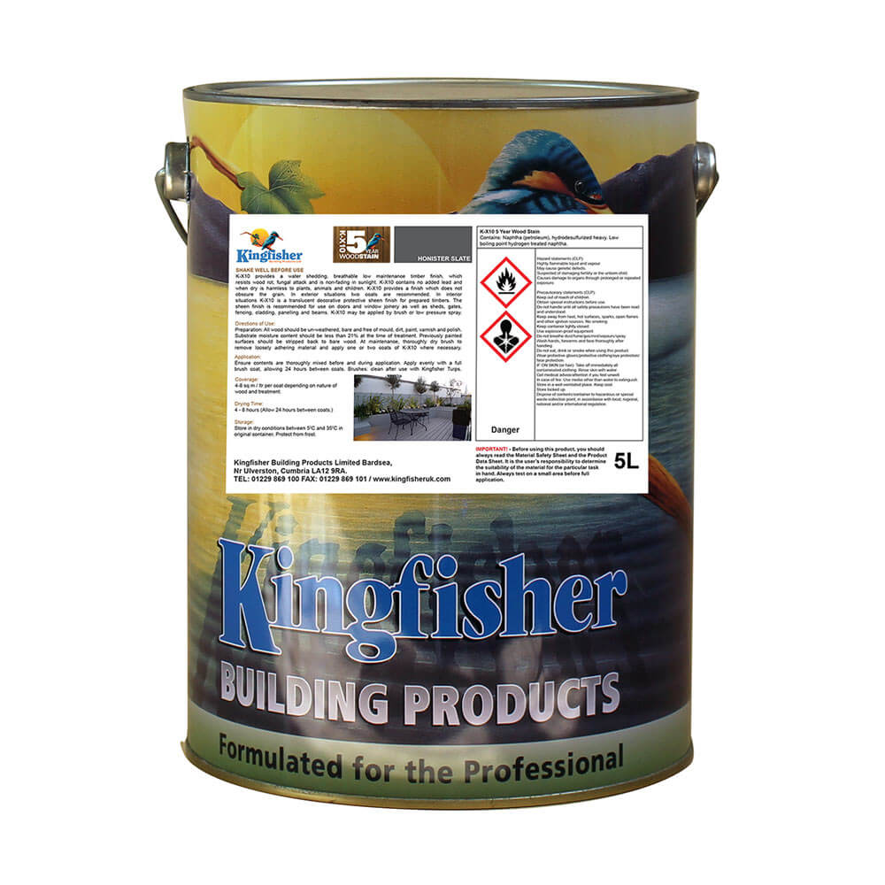 Kingfisher K-X10 5 Year Wood Stain for Exterior Timber – DIY Refurb